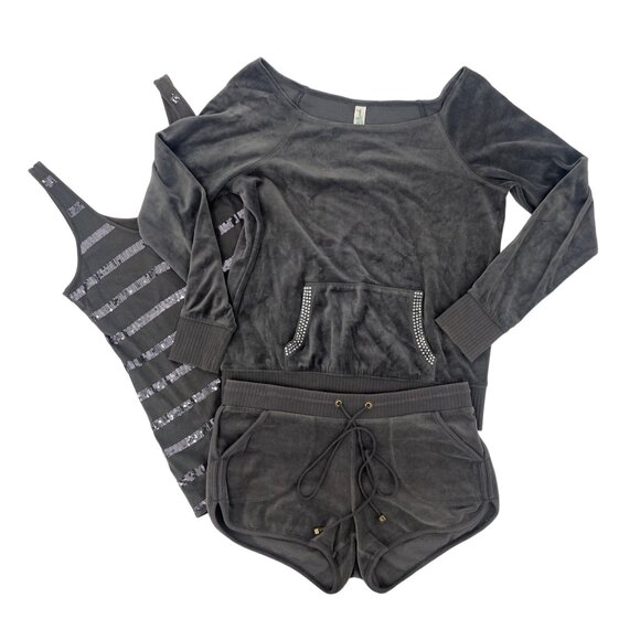 Victoria's Secret | Other | Vintage Victorias Secret 3 Piece Set Gray ...